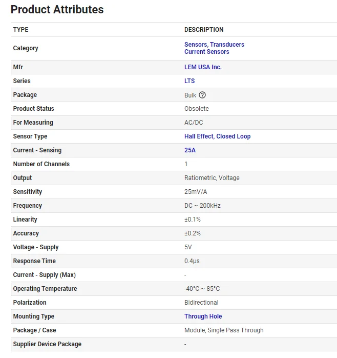Hall Current Sensor Channel Hall Effect Closed Loop Bidirectional ...
