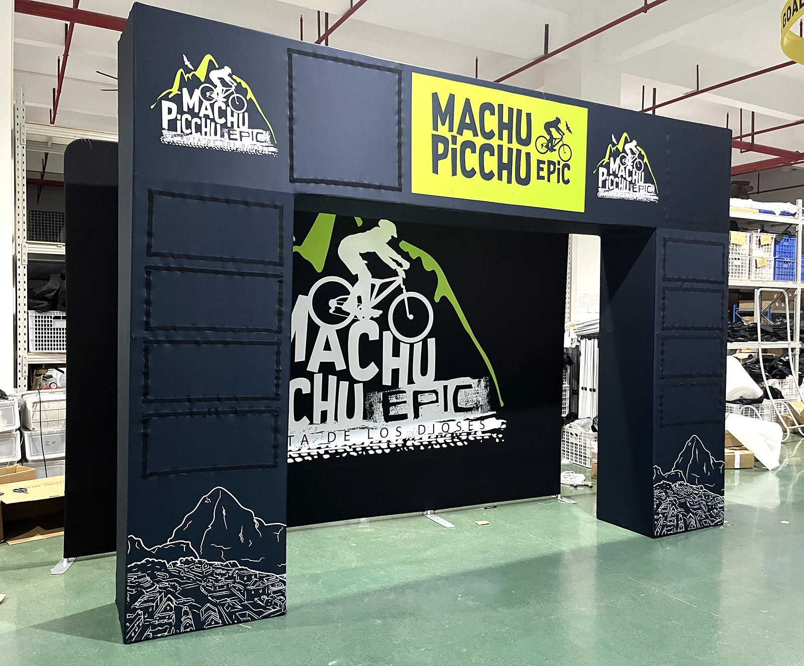 Custom Branding Arch Portable Aluminum Material Sports Star Finish Line ...