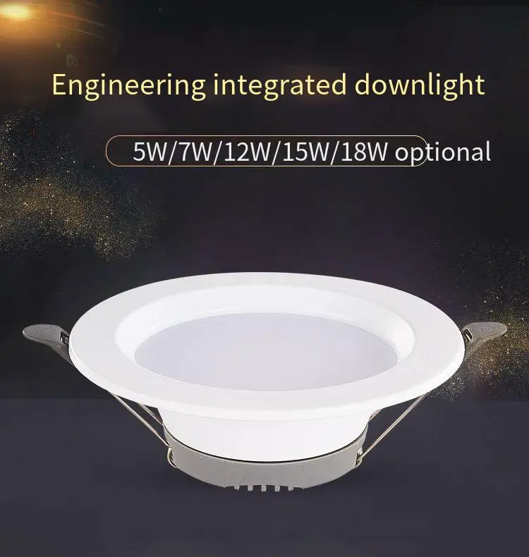 Led Ceiling Light Smd Downlight Concealed Recessed Hole Light 5w7w12w ...