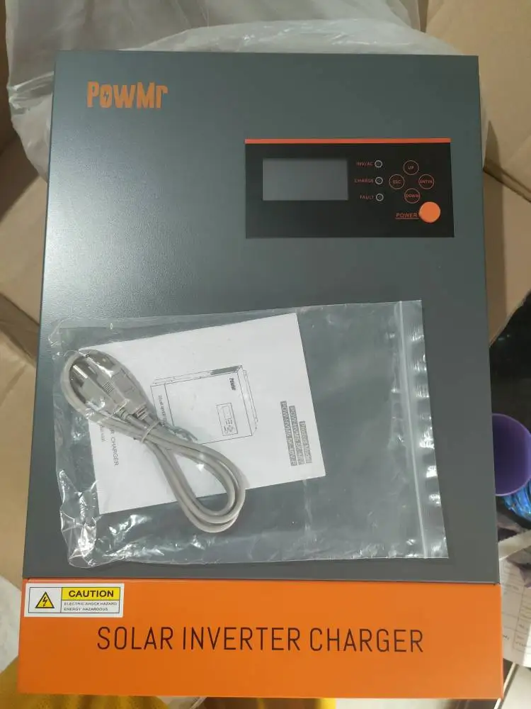 Powmr All In One Inverter 5.5kva 5.5kw Mppt 100a Max Pv Input 120v-450v ...