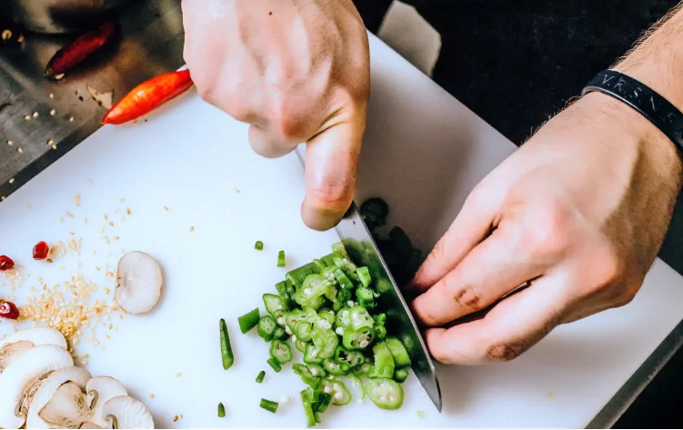 Commercial Kitchen Chef Knife - HACCP Color Coded Stainless Steel ...