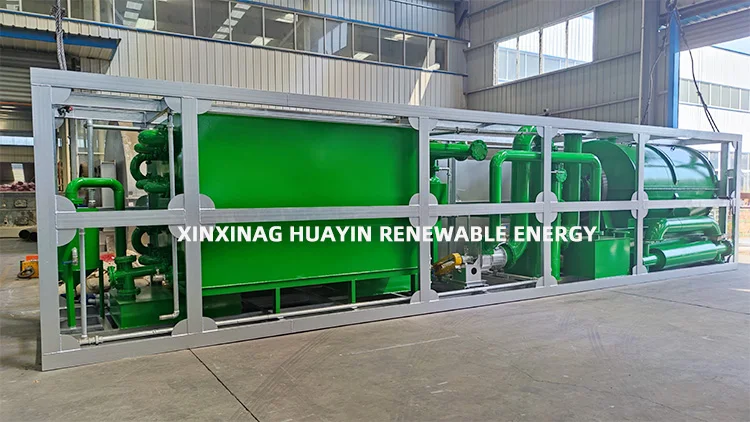750kg Waste Tyre Rubber Plastic Pyrolysis Machines Plastic To Diesel ...