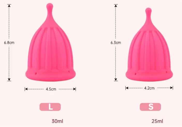 Yongli H-09 Menstrual Cups For Beginners Easy Clean Reusable Silicone ...