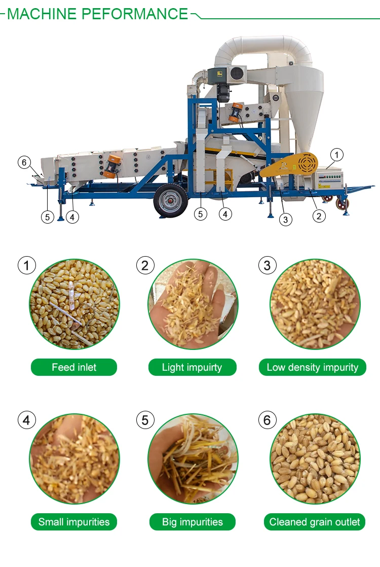 Bulk Grain Cleaner - Efficient Sesame & Peanut Machine