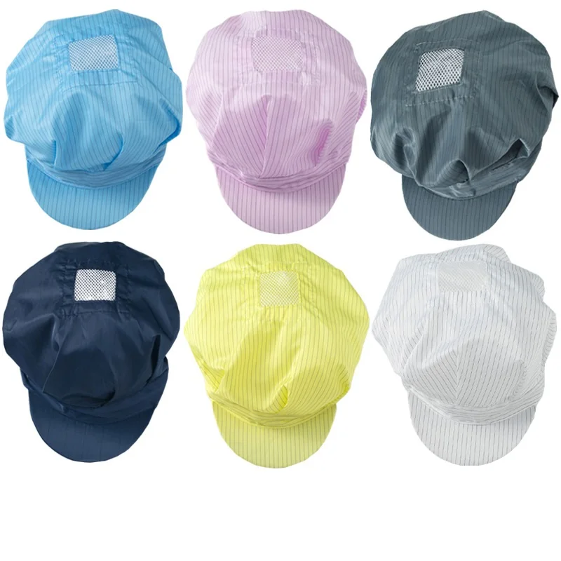 ESD Antistatic Cleanroom Caps - Perfect for Electrical Food Factory