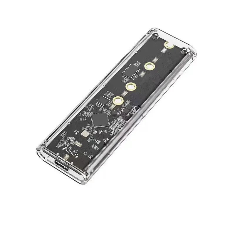Portable Transparent NVME M2 SSD Case M.2 to USB3.1 Type-C 10Gbps M-key ...