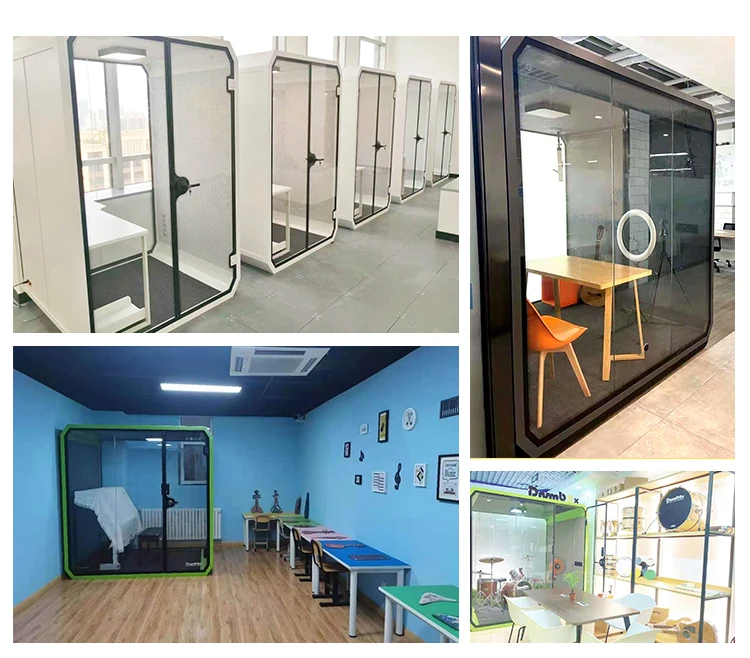 Soundproof Office Workstation Office Pod Soundproof Office Cubicles ...