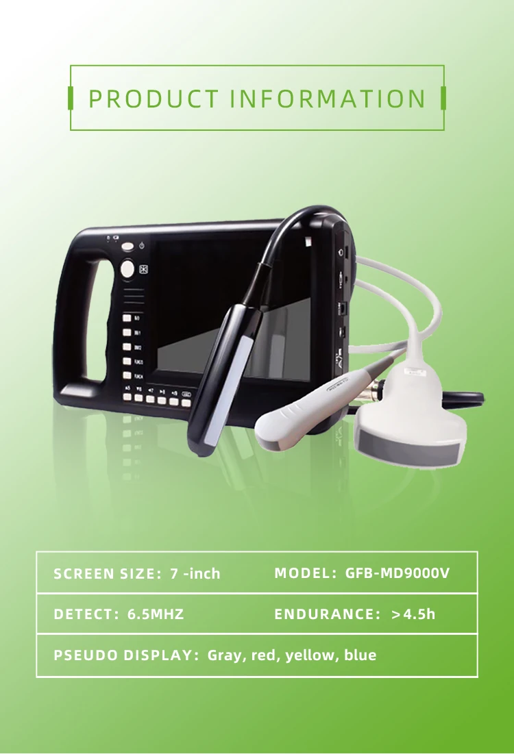 Veterinary Sonar Scanner Horse Ultrasound Pregnancy Tester 7 Inch LCD ...