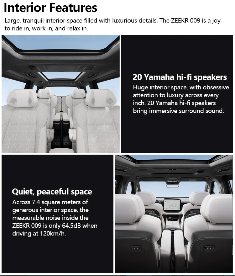 Electric Cars 2023 Zeekr 009 Geely Ev Zeekr 009 140kwh Electric Jike ...