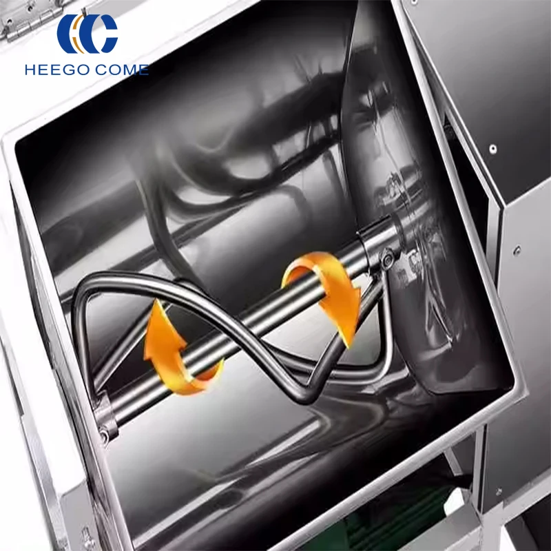 Electric Kitchen Horizontal Flour Mixer Meat Machine 15kg 25kg 50kg ...