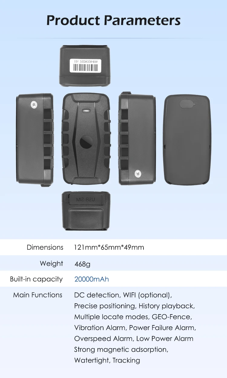 20000mah Extra-long Standby 4g Magnetic Wireless Gps Tracker With ...