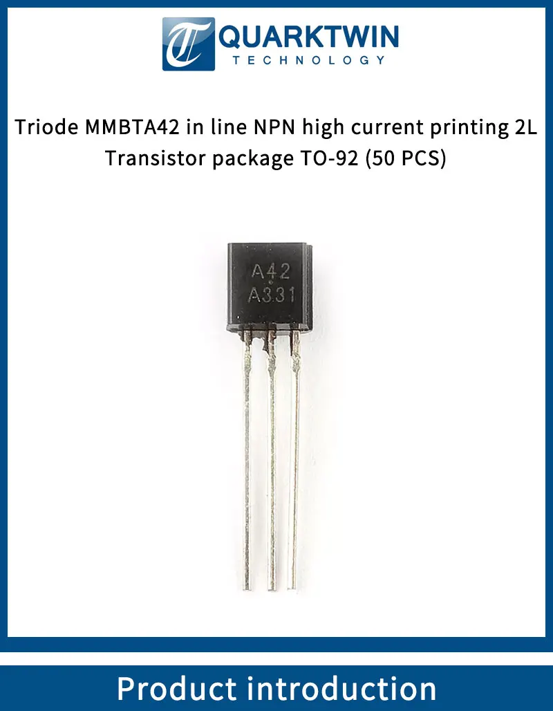Triode Mmbta42 In-line Npn High Current Printing 2l Transistor Package ...