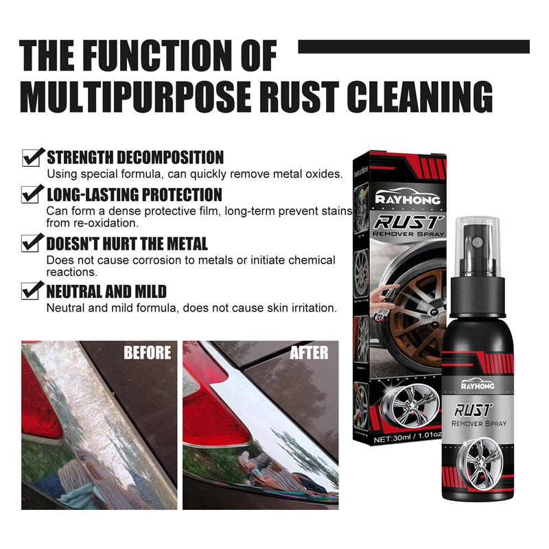 Rayhong Rust Remover Spray - Effective Car Cleaning Solutions