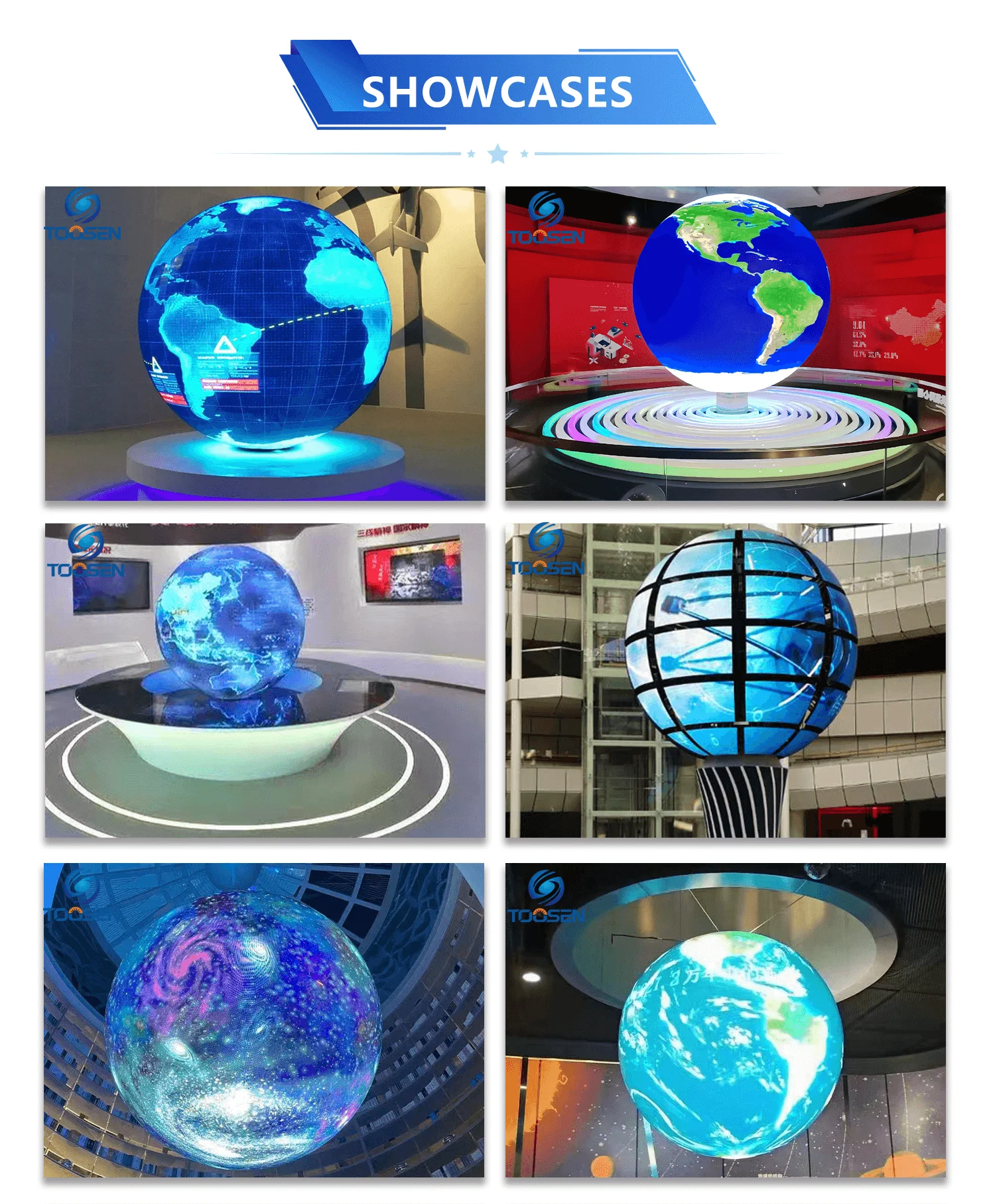 Toosen Factory 3 Day Delivery Indoor P2.5 Diameter 1m Spherical LED ...