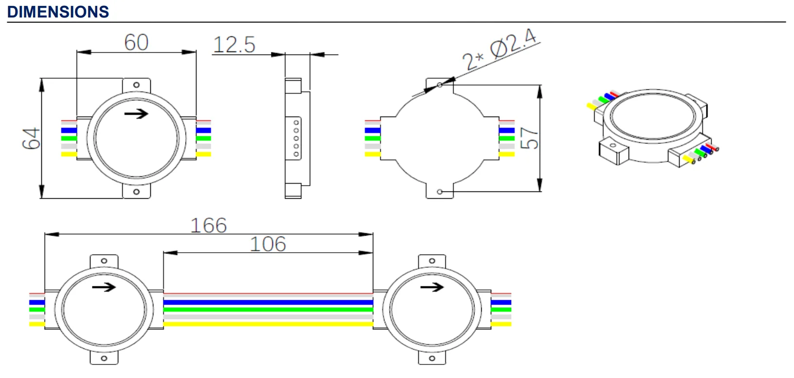 DMX512 RGB DC24V Outdoor Waterproof Led Point Light for Landscape ...