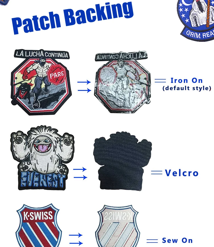 Custom Logo Design Heat Transfer Woven Label Embroidery Patch ...