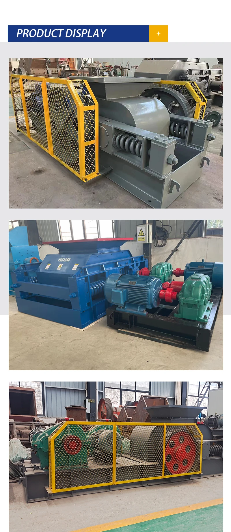 Roller Sand Making Machine Small Hydraulic Double-tooth Roller Crusher ...