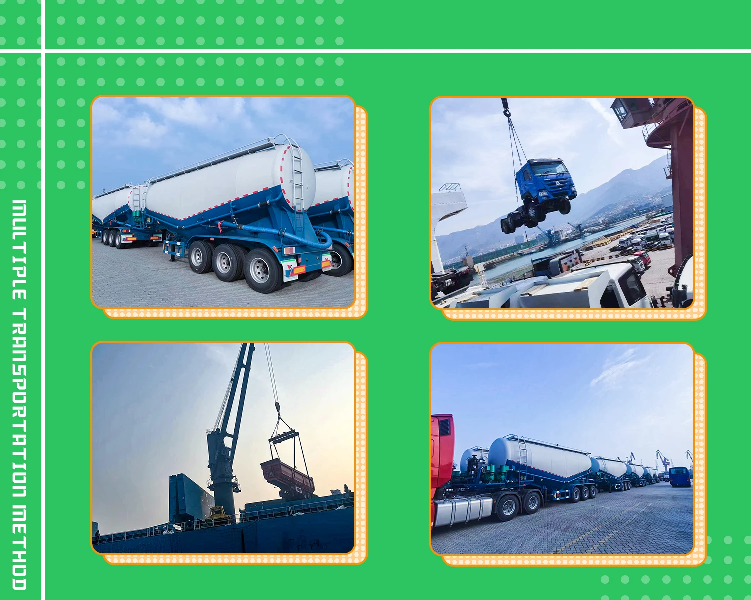 Most Popular New 3 Axle 50T Cement Vehicle Tanker Bulk Powder Trailer ...