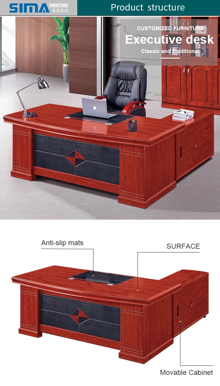 Office Modern Executive Wooden L Shape Desk - Cheap & Stylish