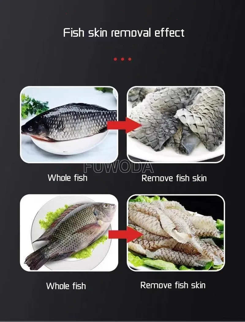 Tilapia Skin Peeling Machine Fish Skin Separator Machine Removing Fish ...