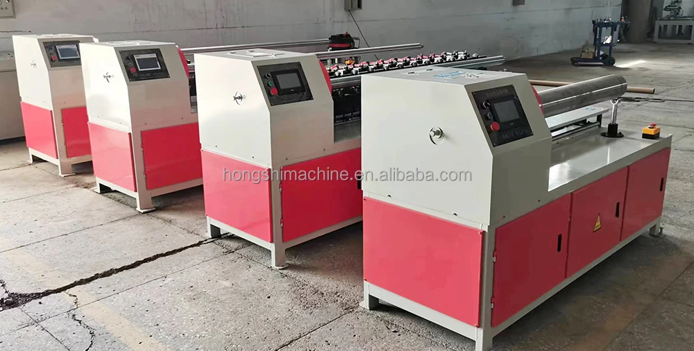 Factory PLC Control Rotary Paper Tube Core Reel Cutting Machine Toilet ...