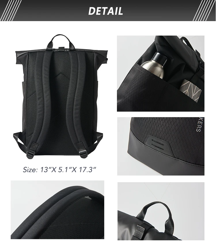 HERE MAKERS Waterproof Roll Top Back Pack - Ideal for Travel
