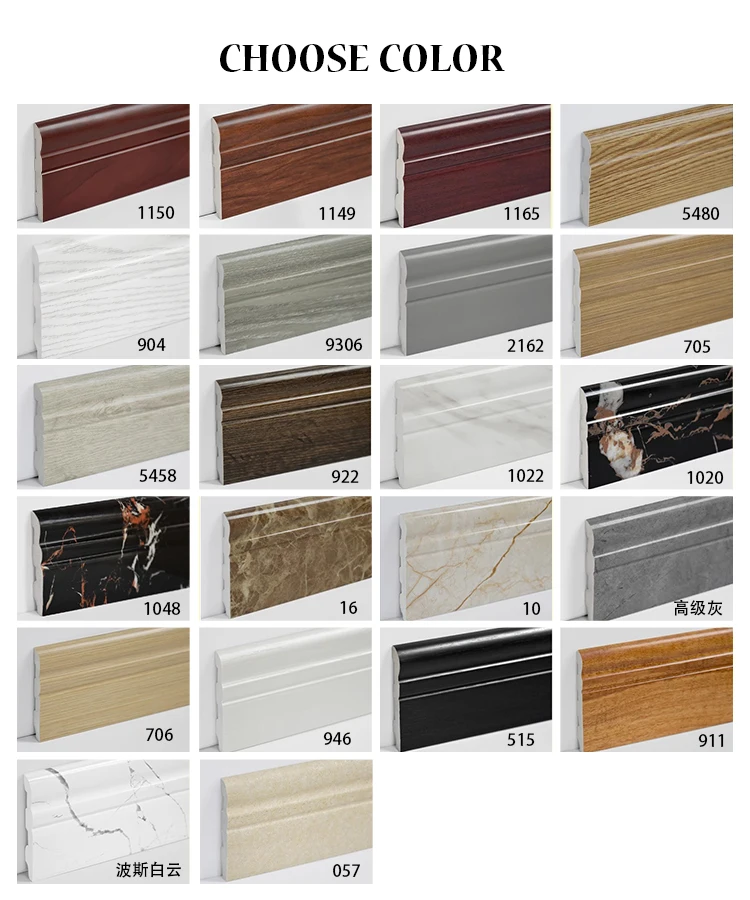 Eco-friendly Waterproof PVC Skirting - Modern Decor Solutions