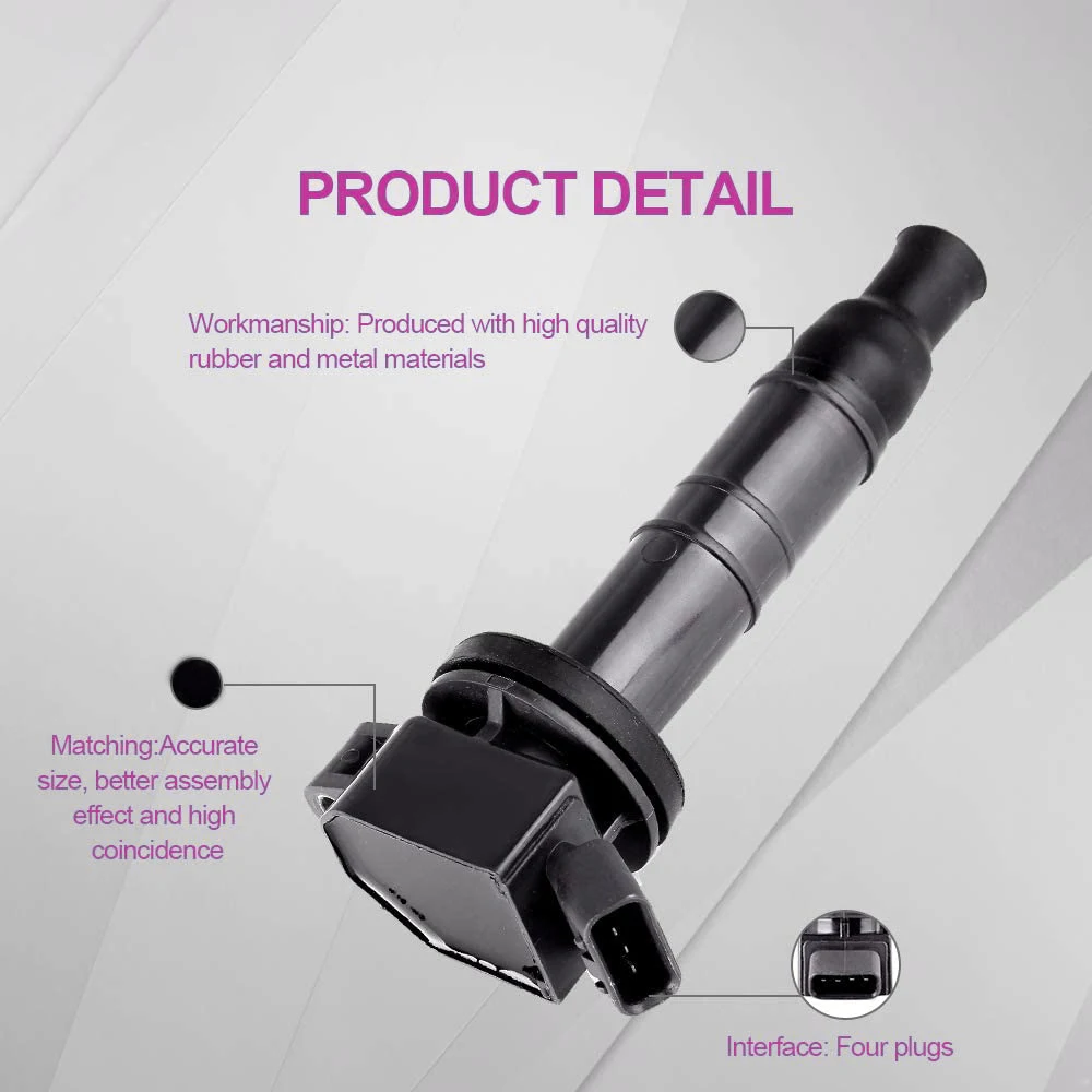 Car Ignition Coil 90919-02240 1nz-fe For Toyota Prius Echo Yaris 4 Cyl ...