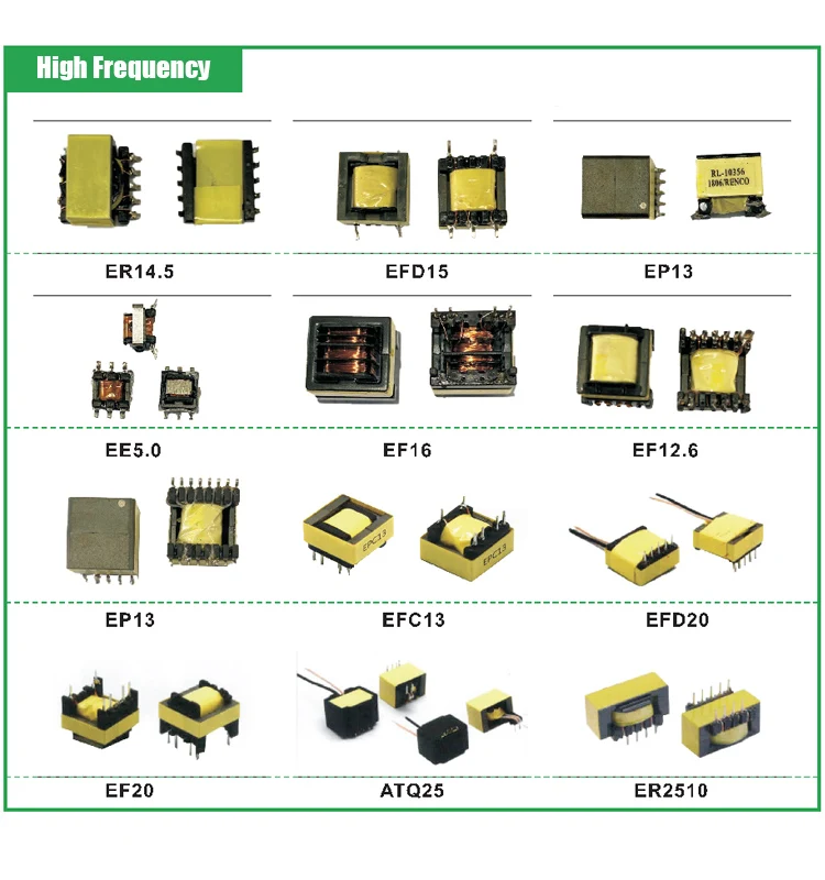 Customized 10K-1MHz EE ER Transformador 12V High Frequency Power ...
