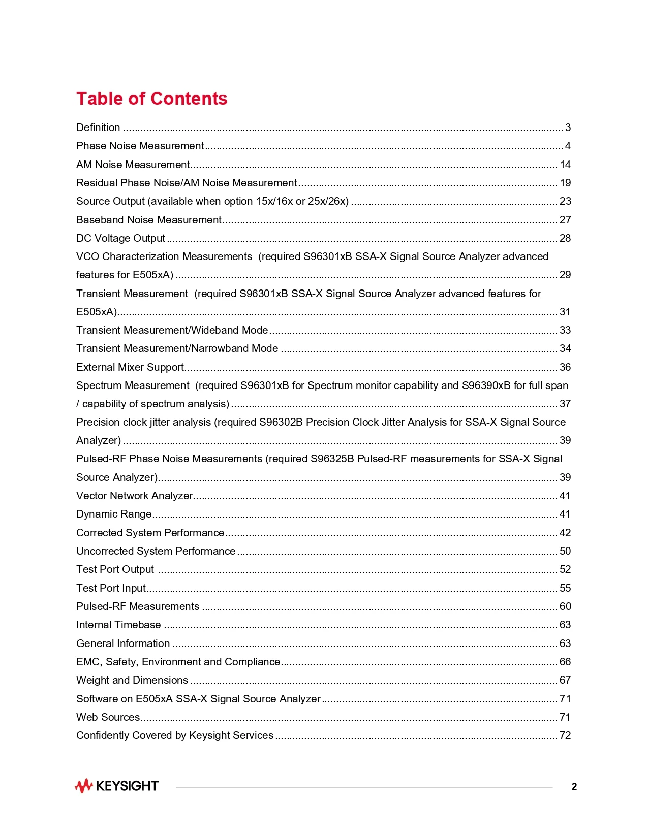 Keysight E5058A SSA-X Signal Source Analyzer, 1 MHz to 54 GHz a High ...
