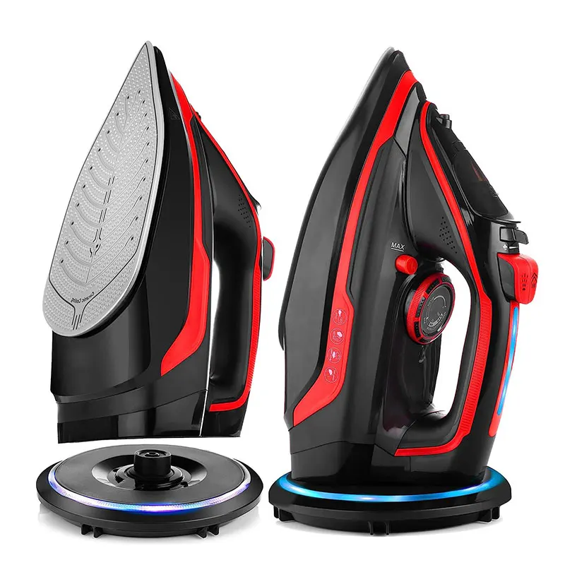 Aifa Cordless Steam Iron Ceramic Soleplate Vertical & Horizontal Fabric ...
