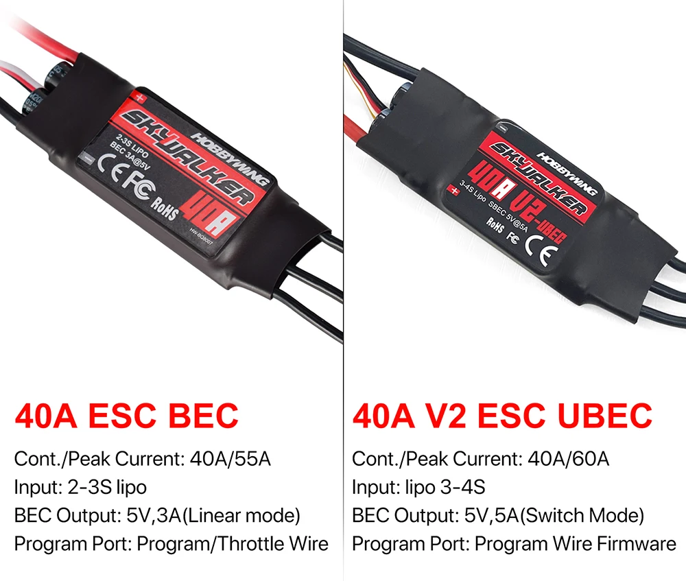 Hobbywing Skywalker ESC - High-Performance Brushless Controllers