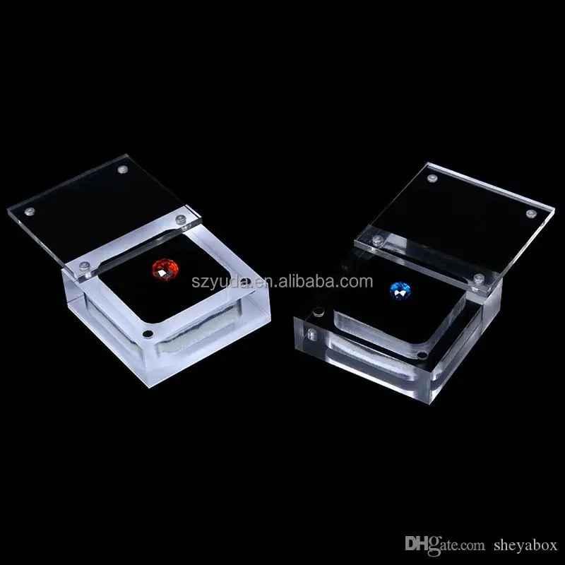 V-Groove Acrylic Diamond Display Tray Gem Holder Display Lucite Board ...