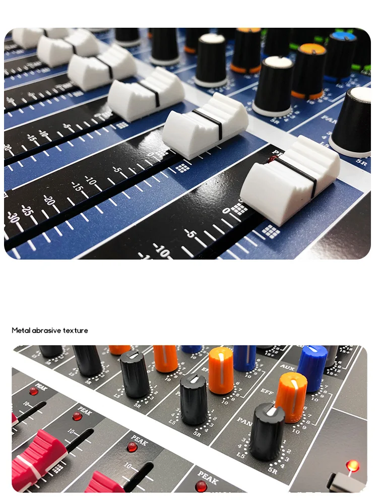 RIWORAL CT120S Audio Mixer - 12 Channel Professional DJ Controller