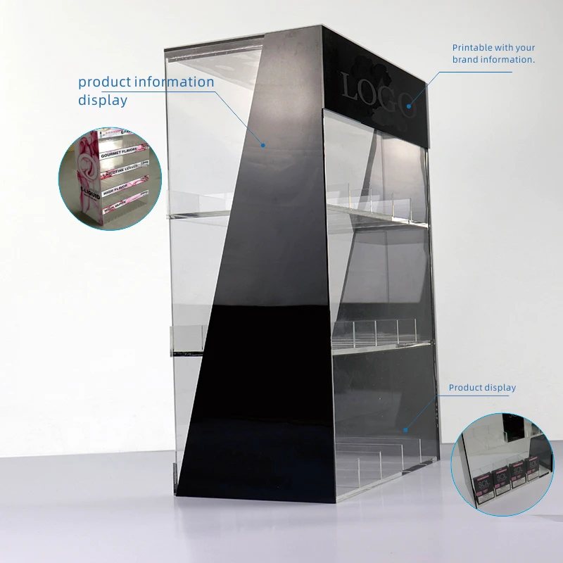 Retail Store Display Custom 3 Tier Acrylic Essential Oil Display Stand ...