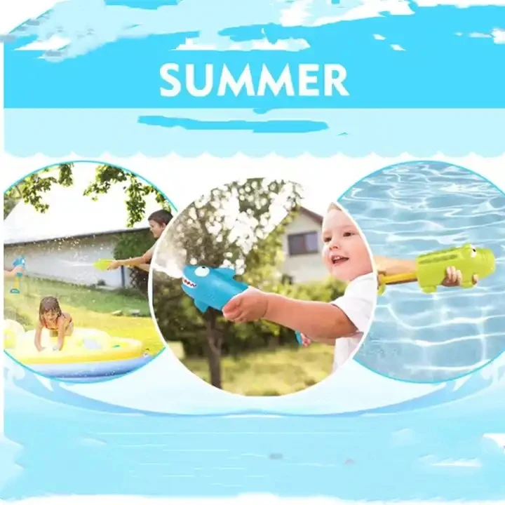 2023 Hot Selling Summer Pistol Blaster Shooter Cartoon Shark Crocodile ...