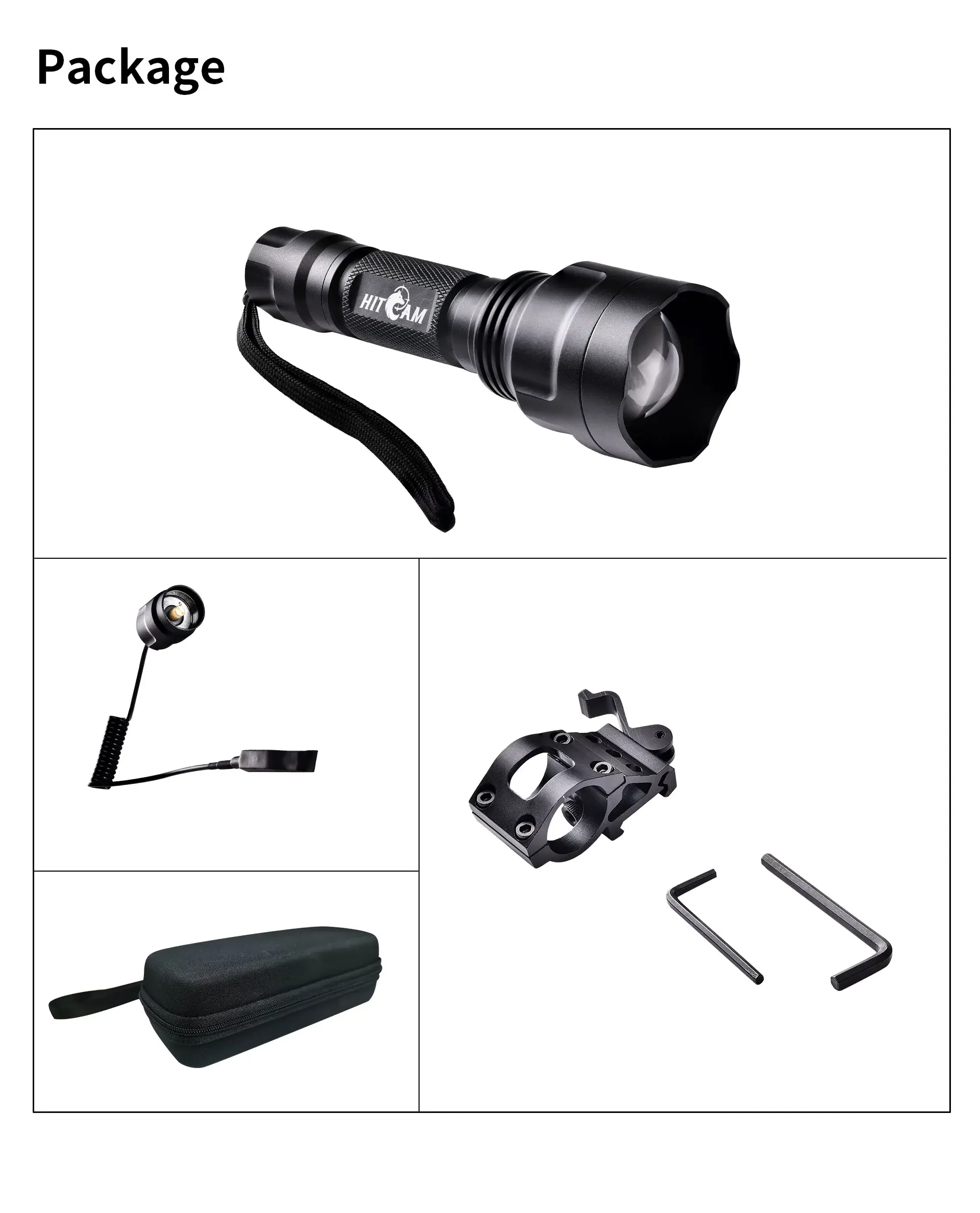 Runcam Hitcam 4k 10x Optics Zoom Digital Night Vision Riflescope Camera ...