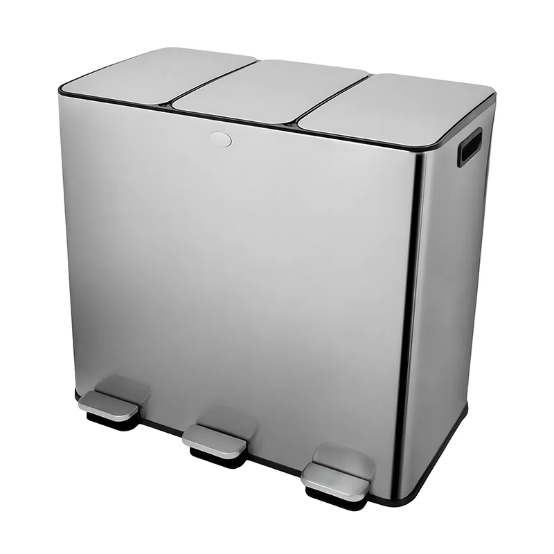 2 And 3 Compartments Recycling Bin 90l With Soft Closing Function ...