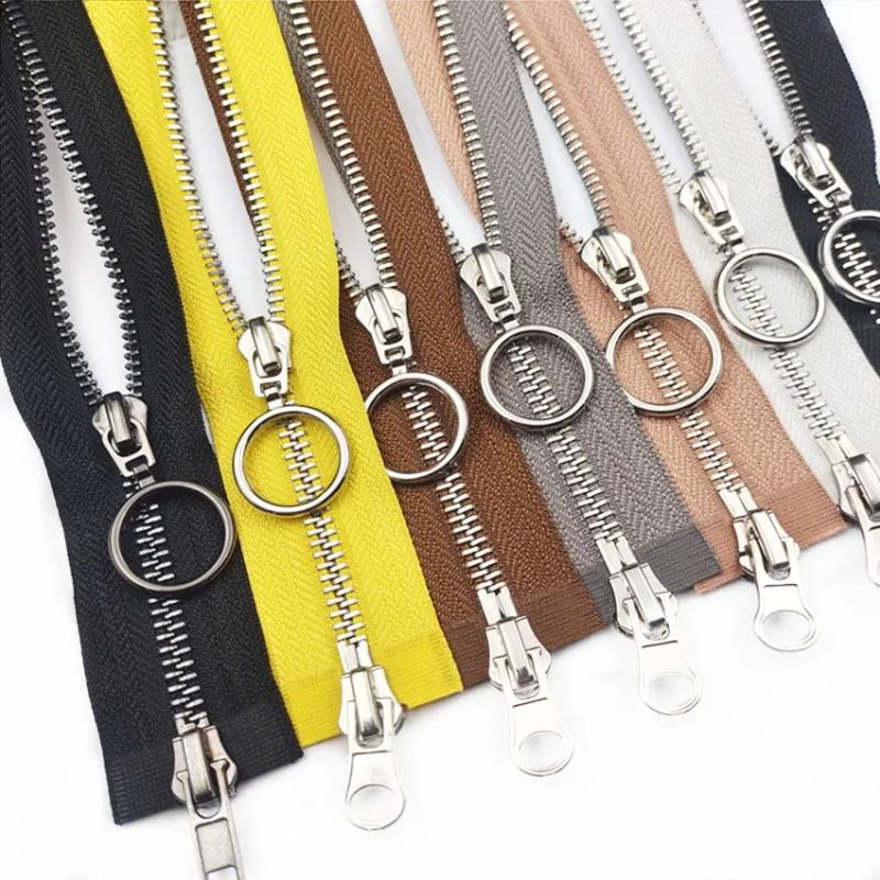 High Quality Custom Colored Zippers Open-end Double Sliders Metal ...