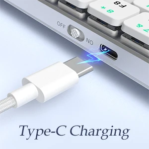 60% Rgb Wireless Mechanical Gaming Keyboard With Metal Base,2.4g/type-c ...