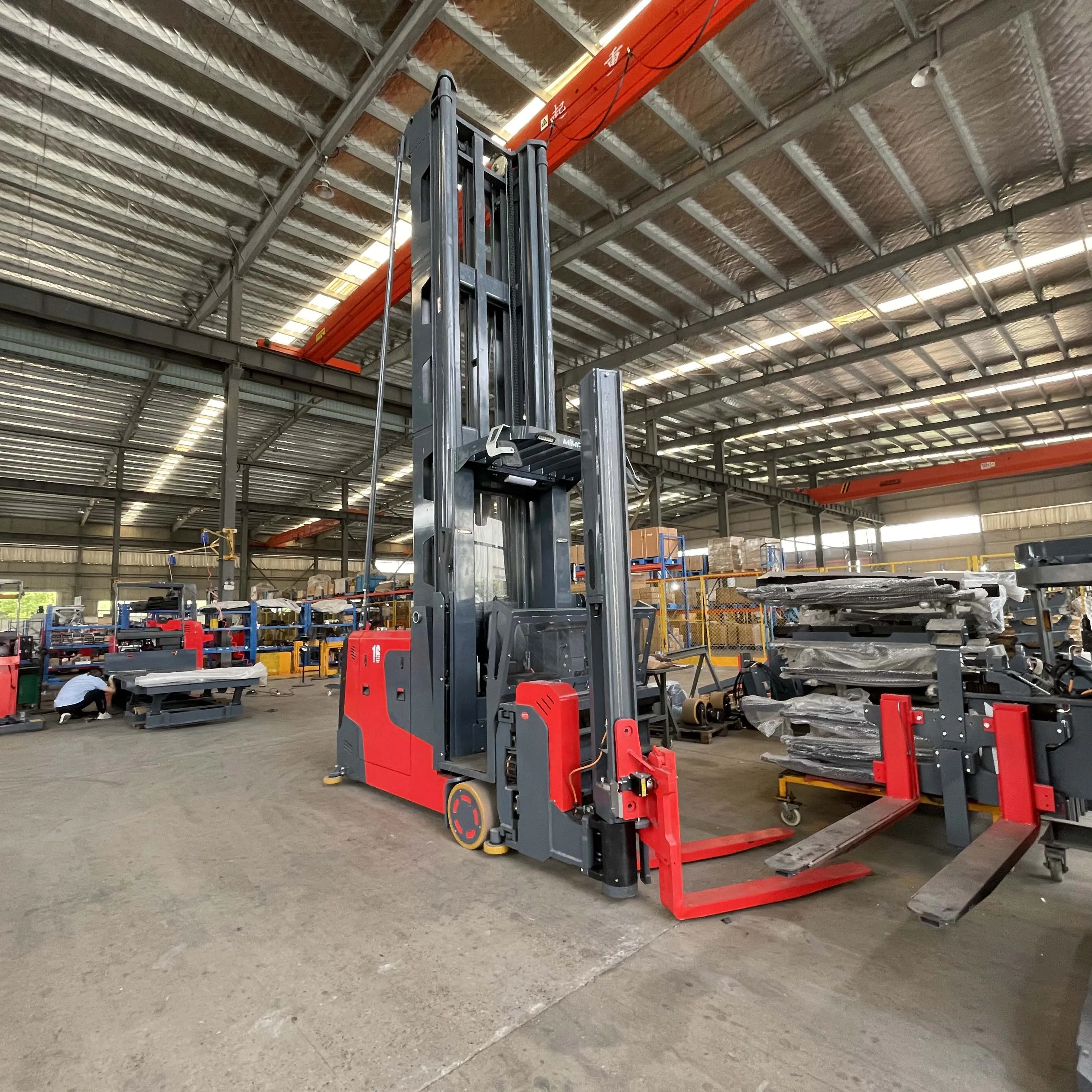 1.5ton Warehouse Forklift Man up Electric Pallet Stacker Very Narrow ...