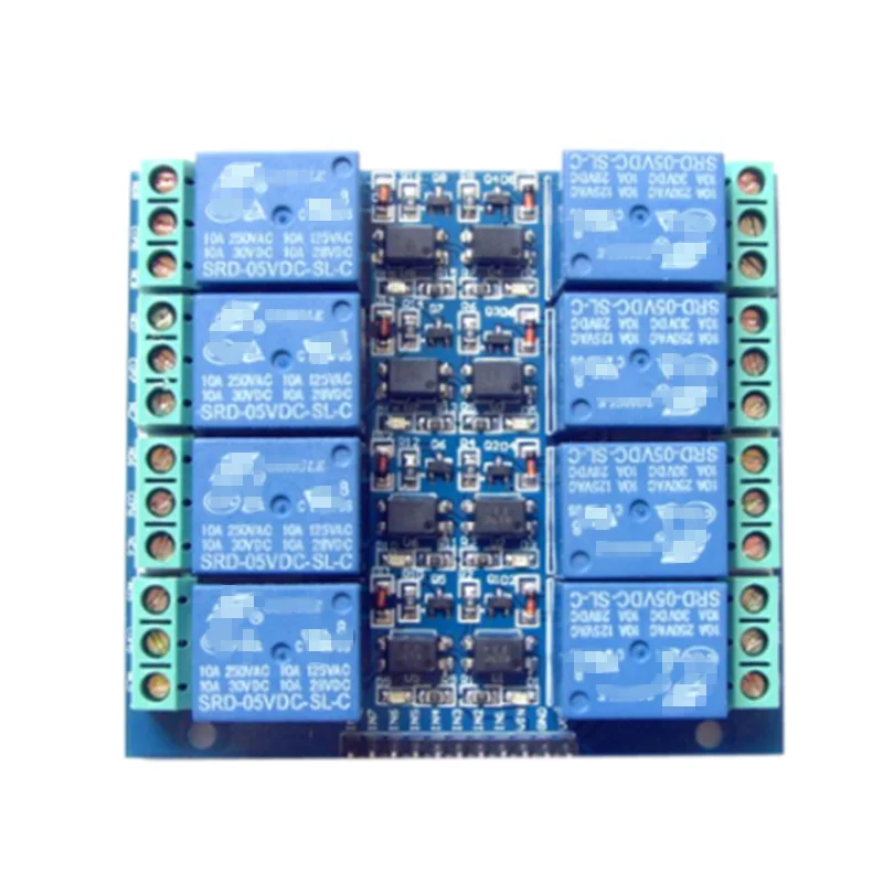 8 Relay Module 5v 10a Optocoupler Isolation Type Foreign Trade Quality ...
