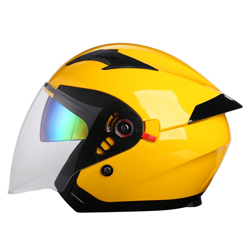 Motorbike 3/4 Face Helmet Open Face Helmet Detachable Helmet - Buy ...