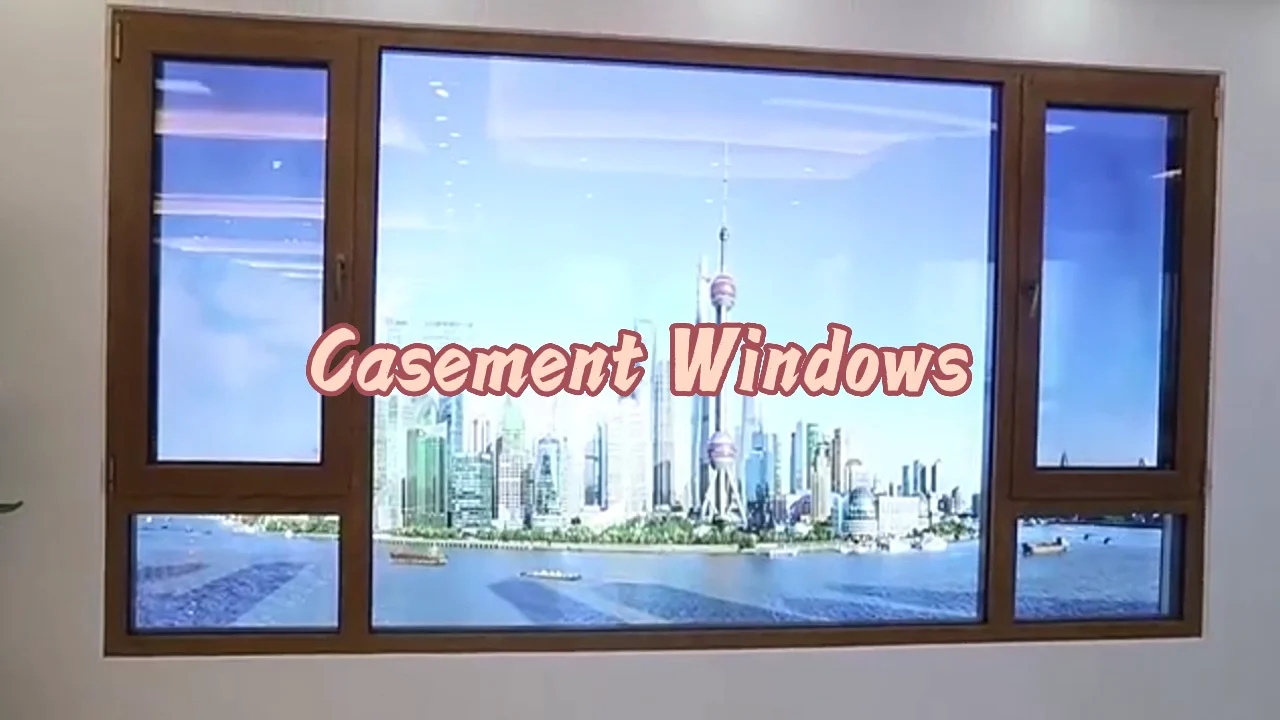 Tempered Glass Tilt And Turn Aluminum Profile Casement Basement Steel ...