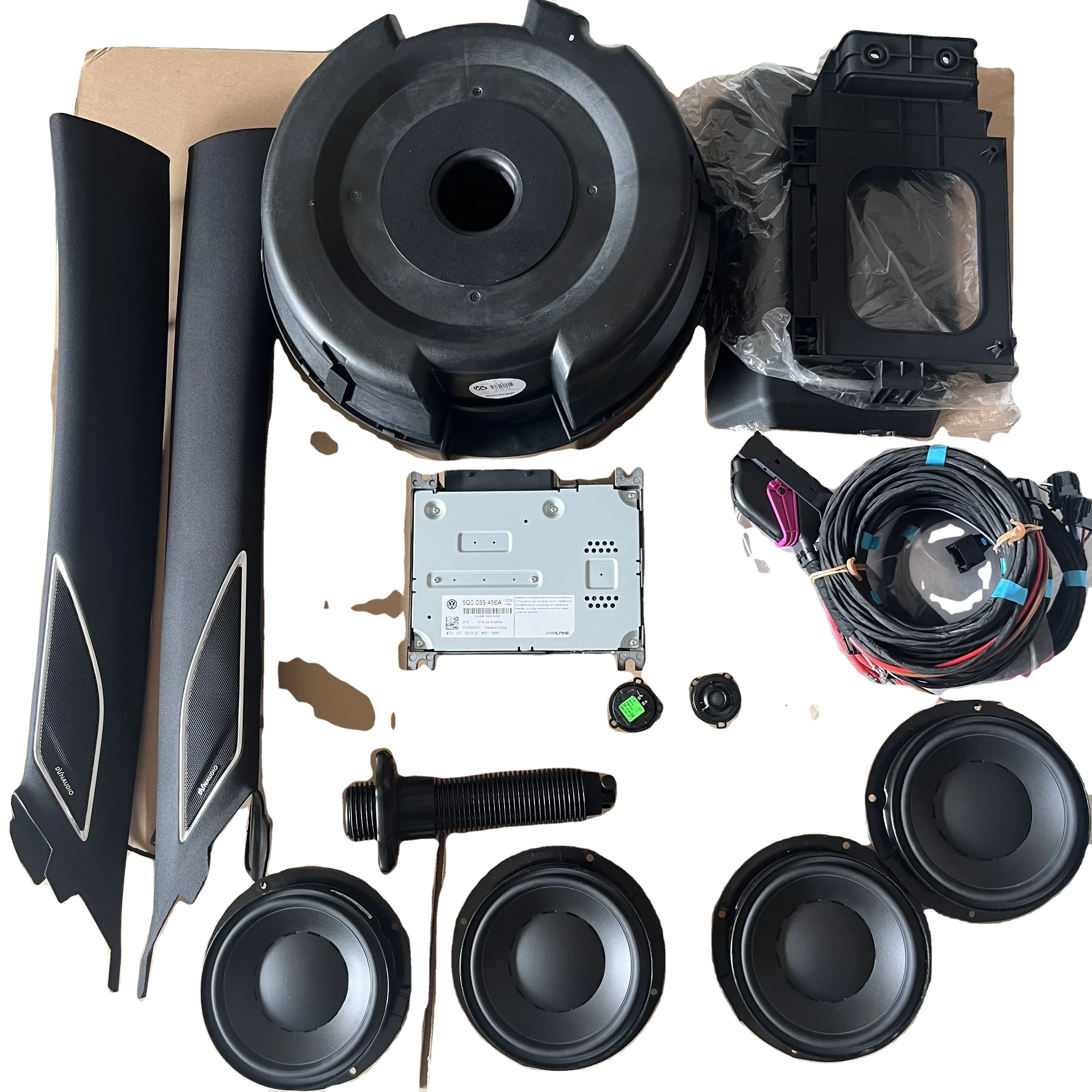 Whole Set Dynaudio Tweeter For VW Golf 7 GTI A-column Tweeter Trim ...