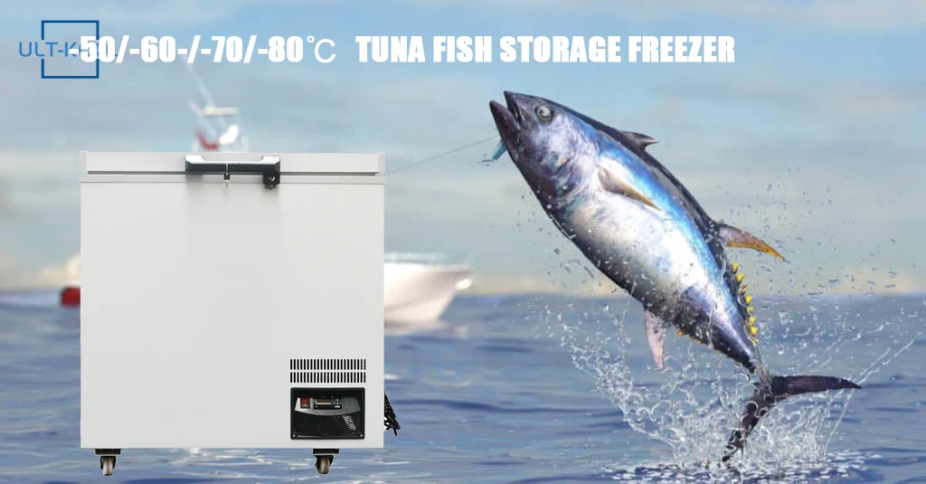 Mini -60 Degree Tuna Fish Ultra Low Temperature Deep Freezer