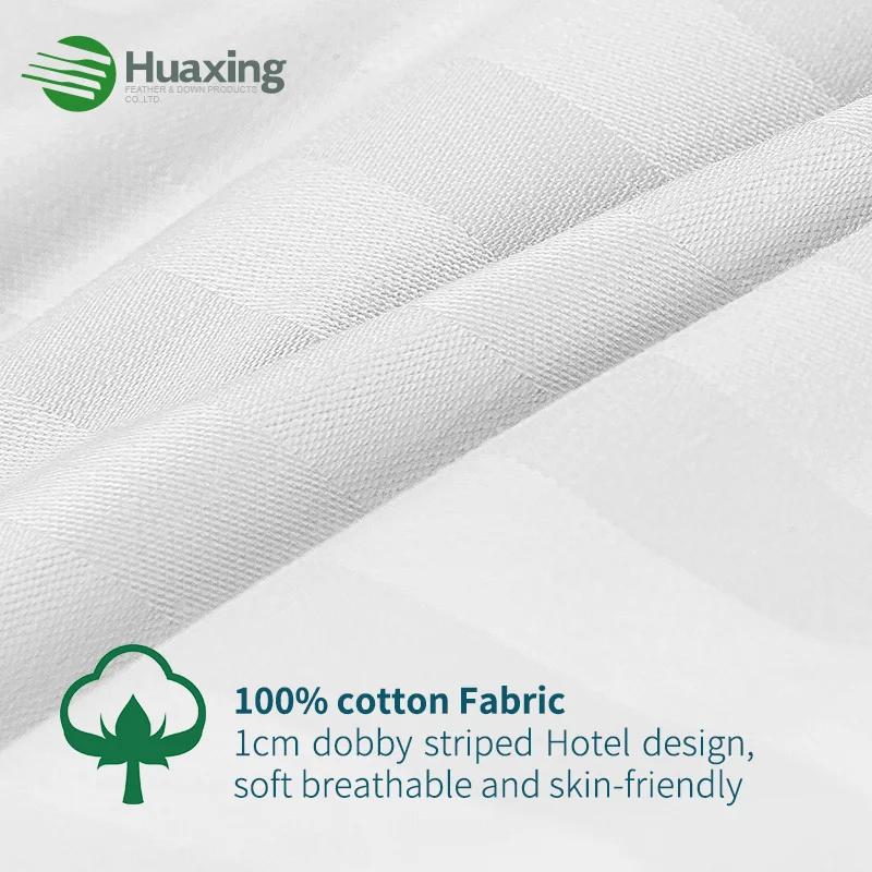 Hotel Bedding 100% Breathable Cotton Casing White Fabric Quilted Quilt ...