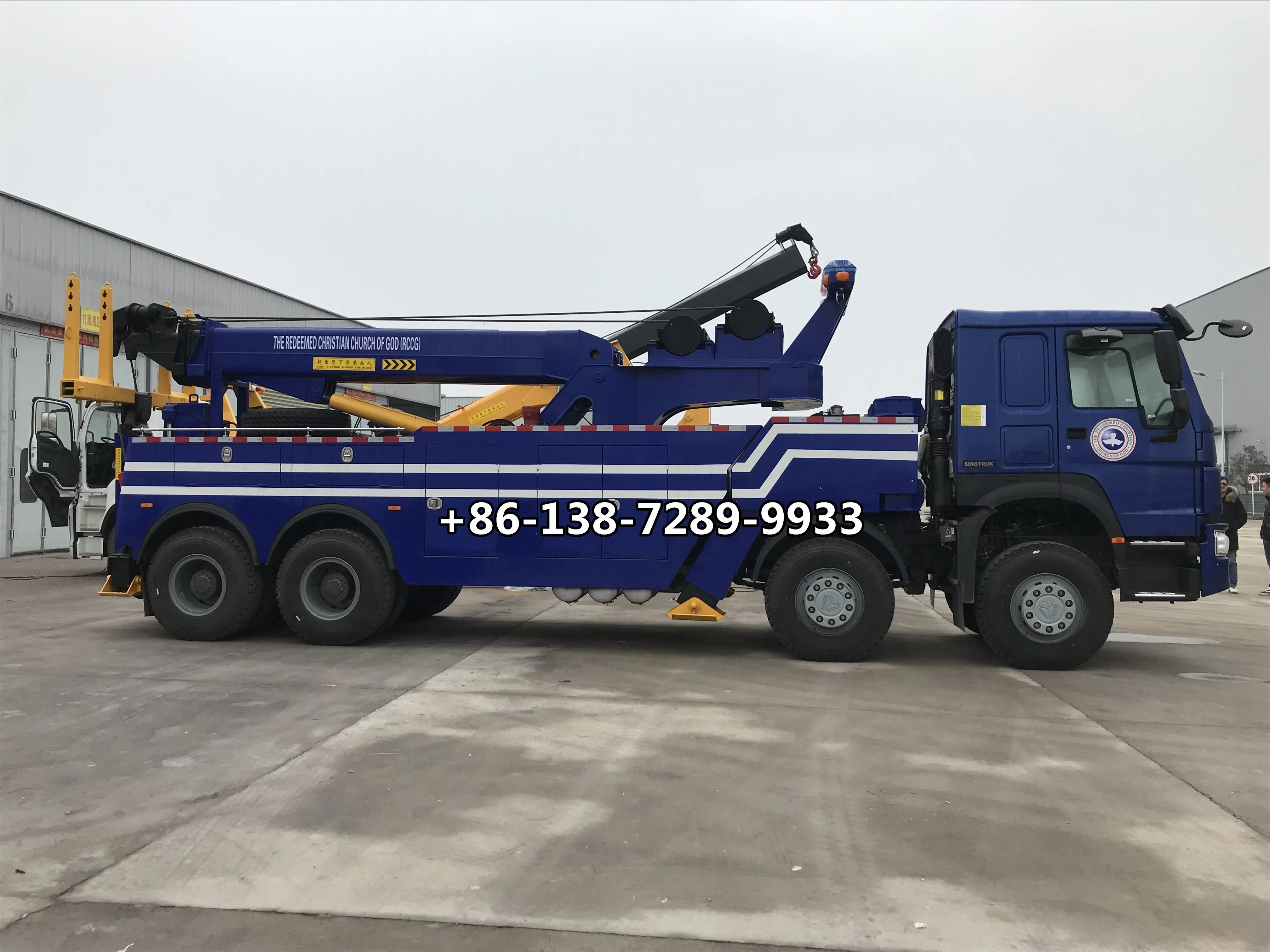 New 50 Ton Heavy Duty Diesel Manual Tow Truck 30-50 Ton Recovery ...