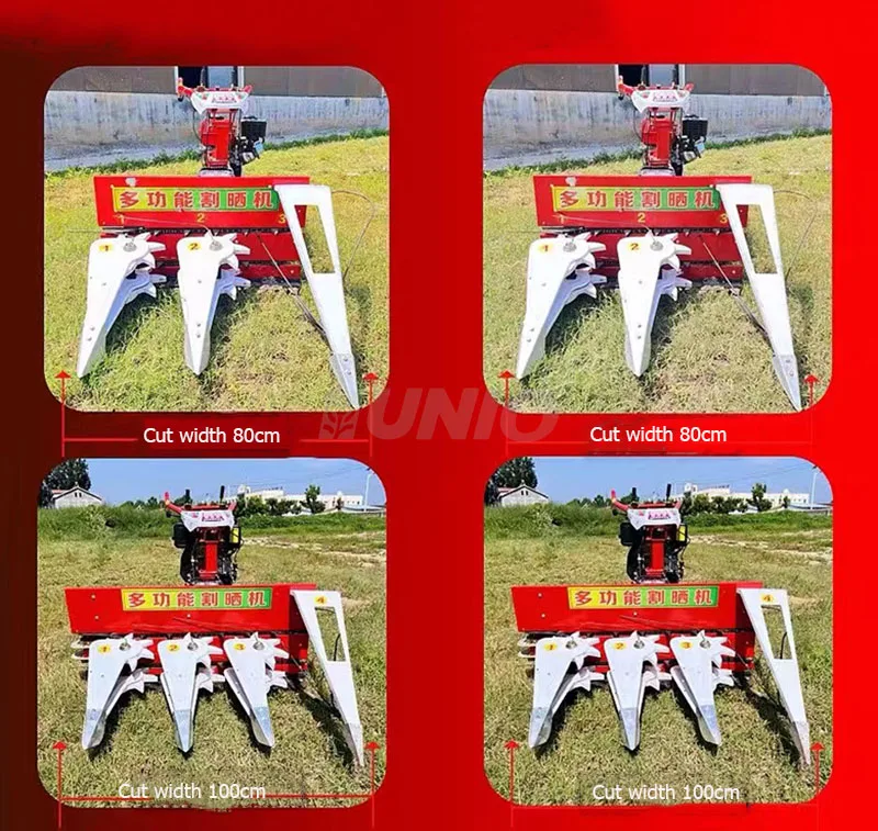 High Quality Harvesting Rice Reaper Mini Wheat and Rice Reaper Paddy ...
