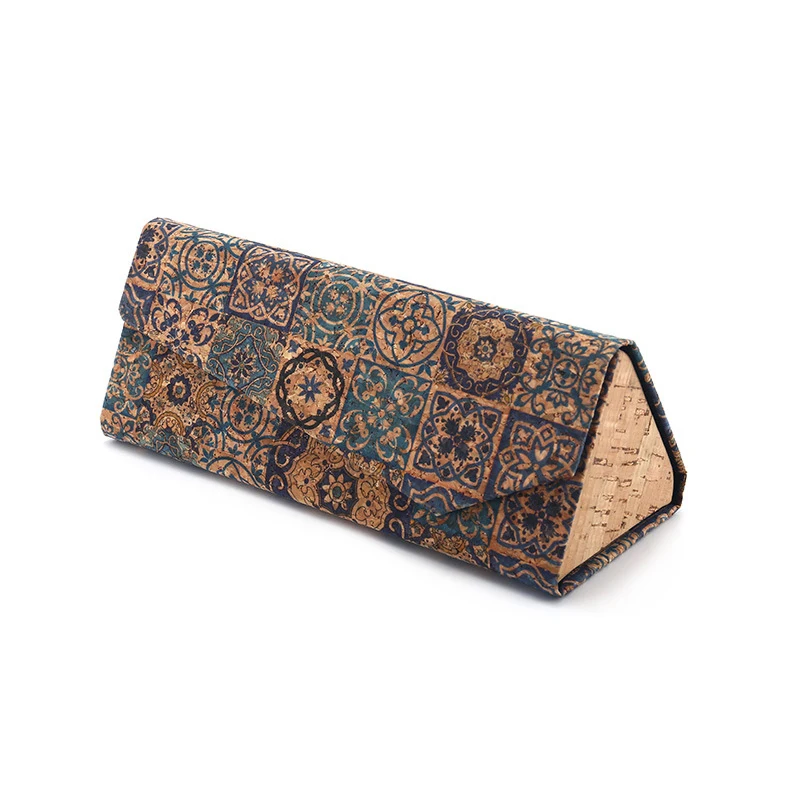 Custom Logo Luxury Triangle Cork Sunglasses Packaging Paper Boxes Case ...